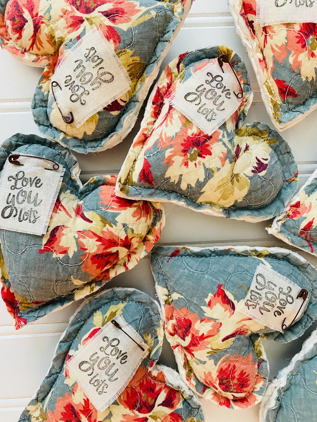 Vintage Quilted Heart Bowl Fillers, "love You Lots" Heart Bowl Fillers ...