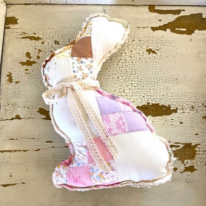 Larger Size Handmade Bunny Handmade Fabric Bunny Vintage - Etsy