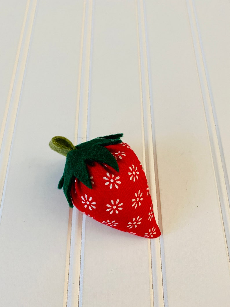 Fabric Strawberries Handmade Spring/summer Decor Handmade - Etsy