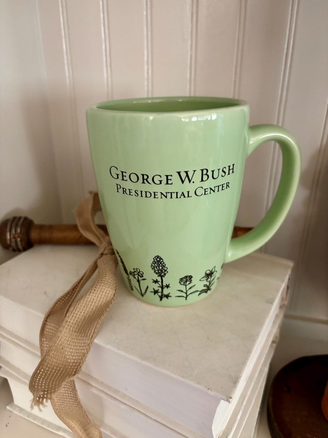 George W. Bush Presidential Center Light Green Coffee Mug, Laura Bush ...