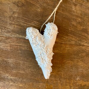 Handmade Primitive Fabric Heart, Valentine Decor, Primitive Heart ...