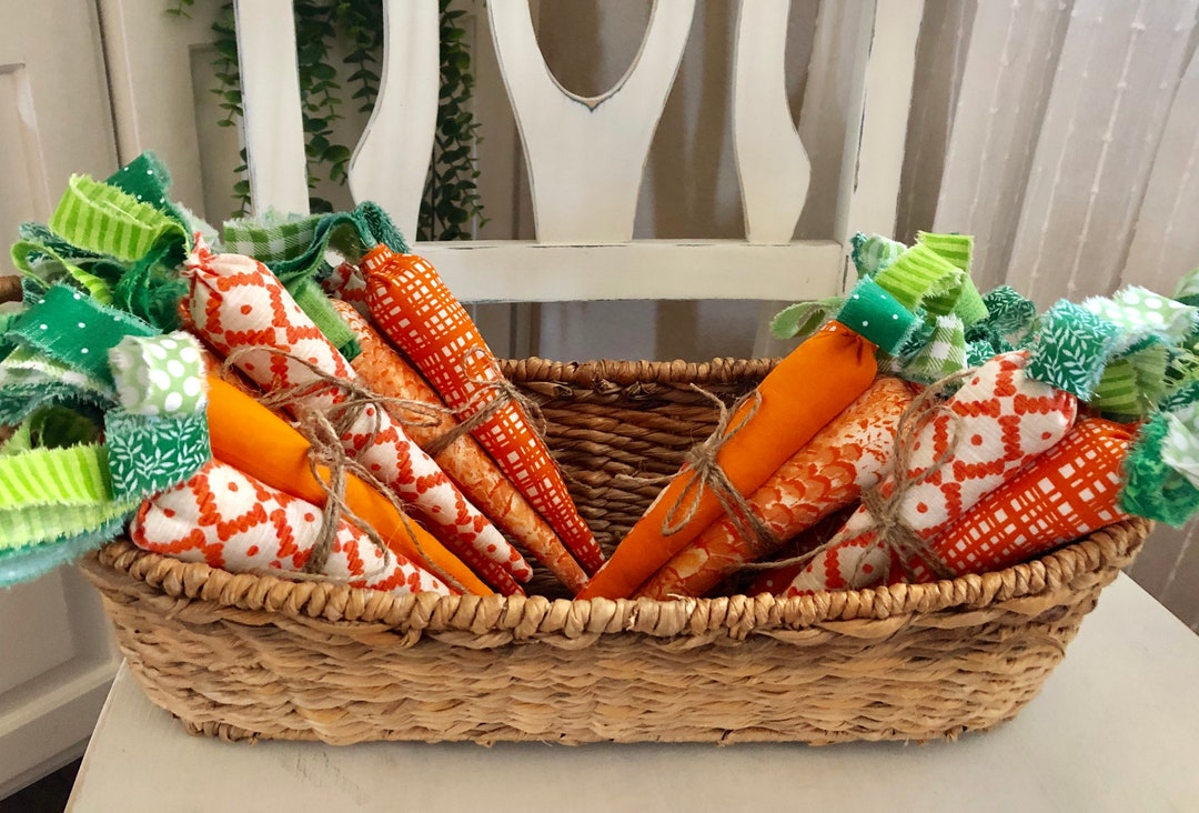 Bunches of Carrots/set of 3 Fabric Carrots/easter - Etsy