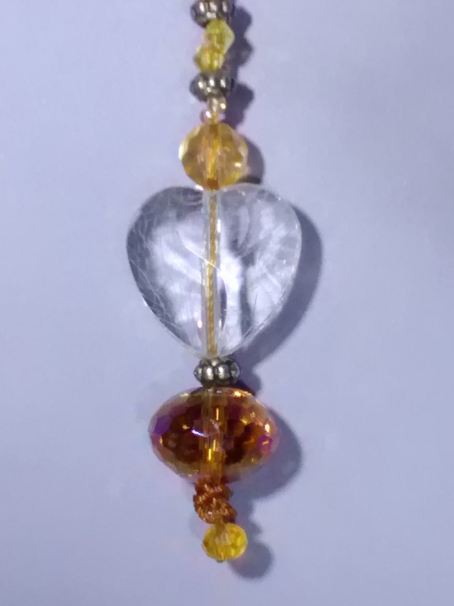 LOVE Yellow Silver Heart Wall Jewelry GIFT Birthday - Etsy