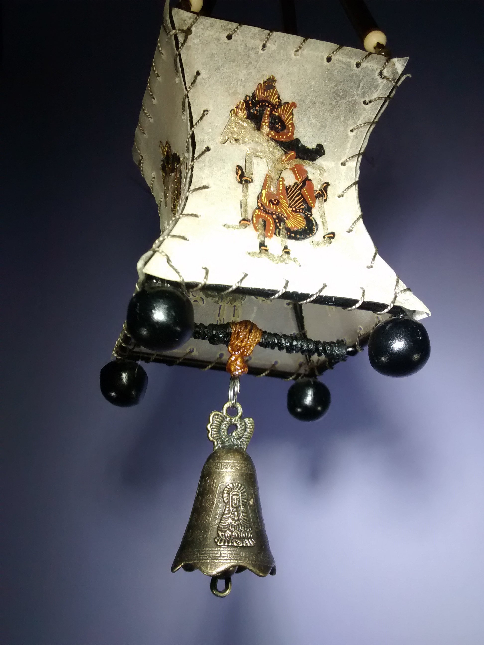 Indonesian, Buddha, Papyrus, Bronze Bell, Puppets, Unique, Great Gift ...