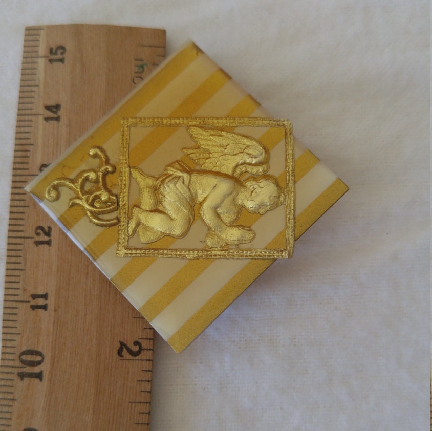Neoclassical Gold Angel Enamel Pin - Etsy