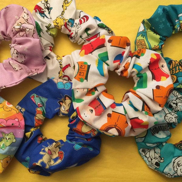 Cartoon Scrunchie - Etsy