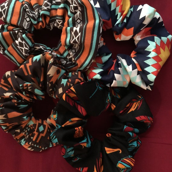 The Native American Inspired scrunchies collection 100% | Etsy