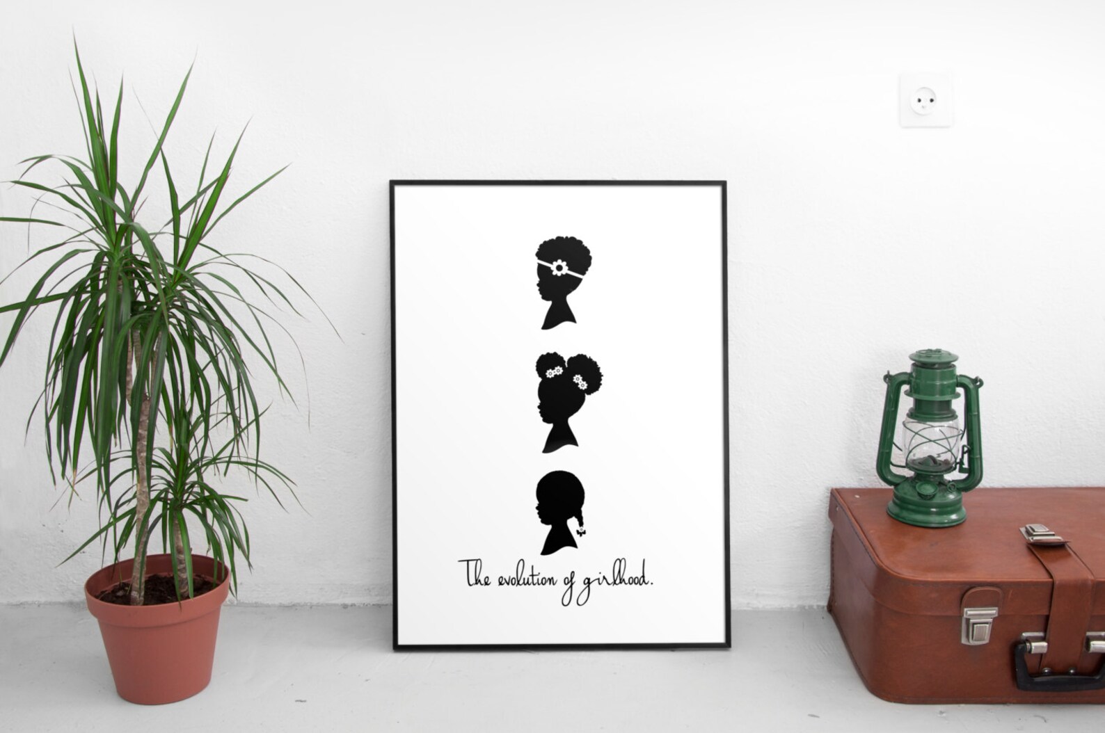 African American Print, Afro Puffs Print, Little Black Girls Print ...