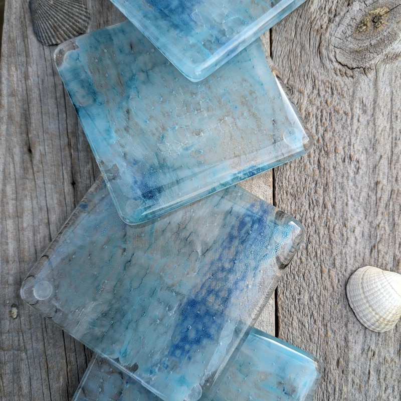 Fused Glass Coasters - Etsy UK