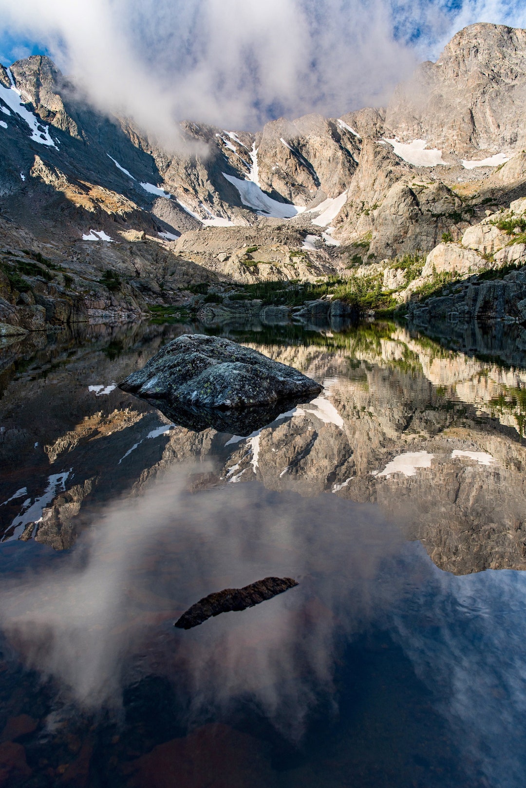 Reflection in the Clouds (vertical) - Colorado Photography - Etsy