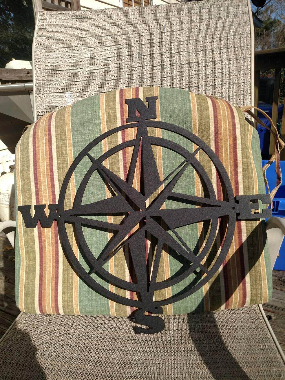 Compass Rose metal wall art compass nautical | Etsy