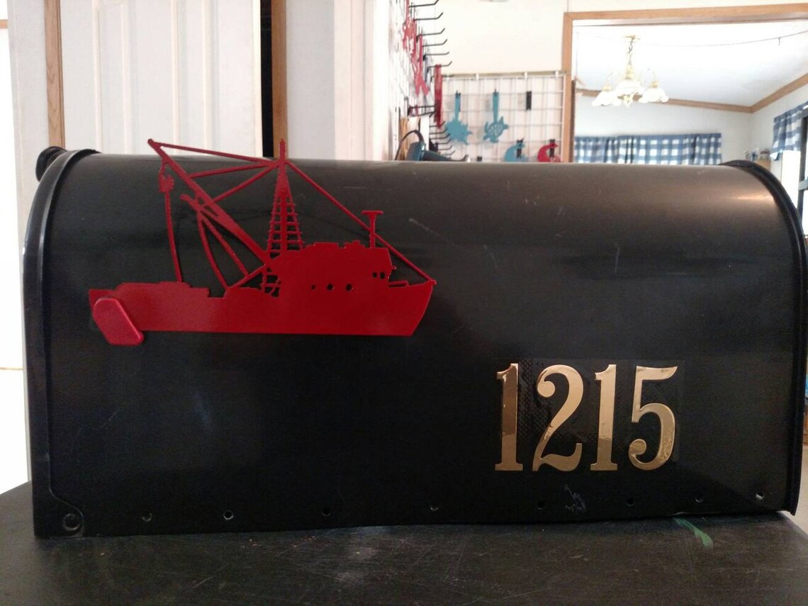 Shrimp Boat Mailbox Flag - Etsy