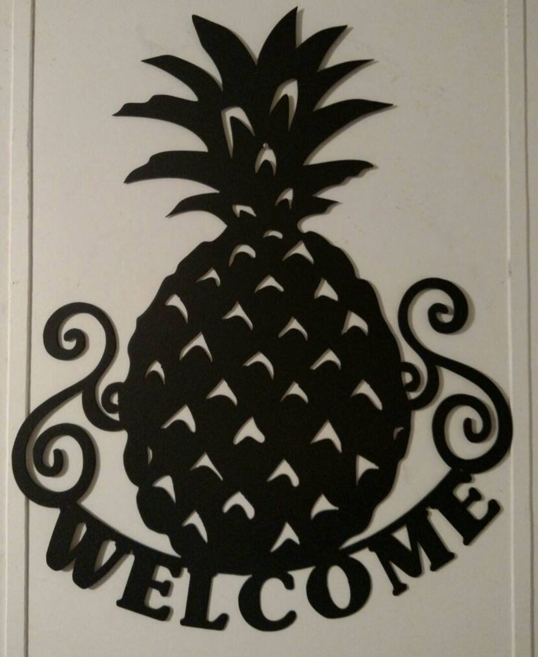 Pineapple Welcome Sign: Plasma Cut Metal Art, Indoor/outdoor Decor ...