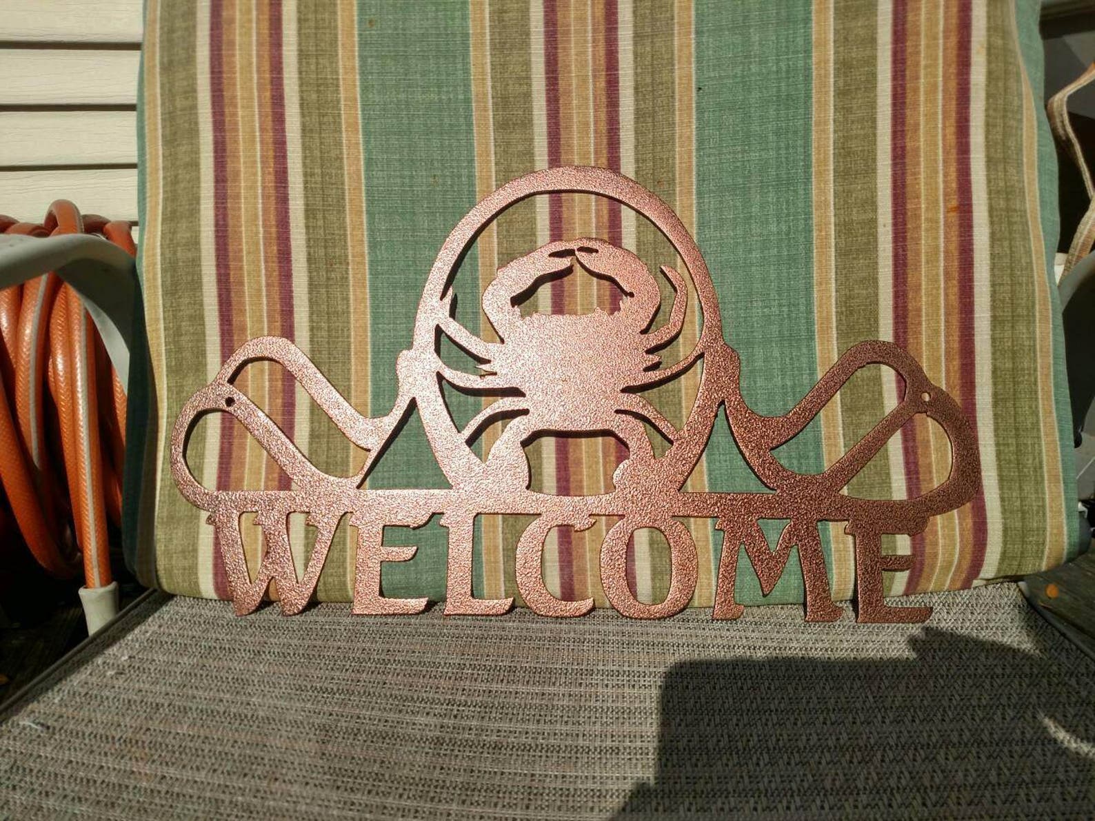 Crab Welcome Sign | Etsy