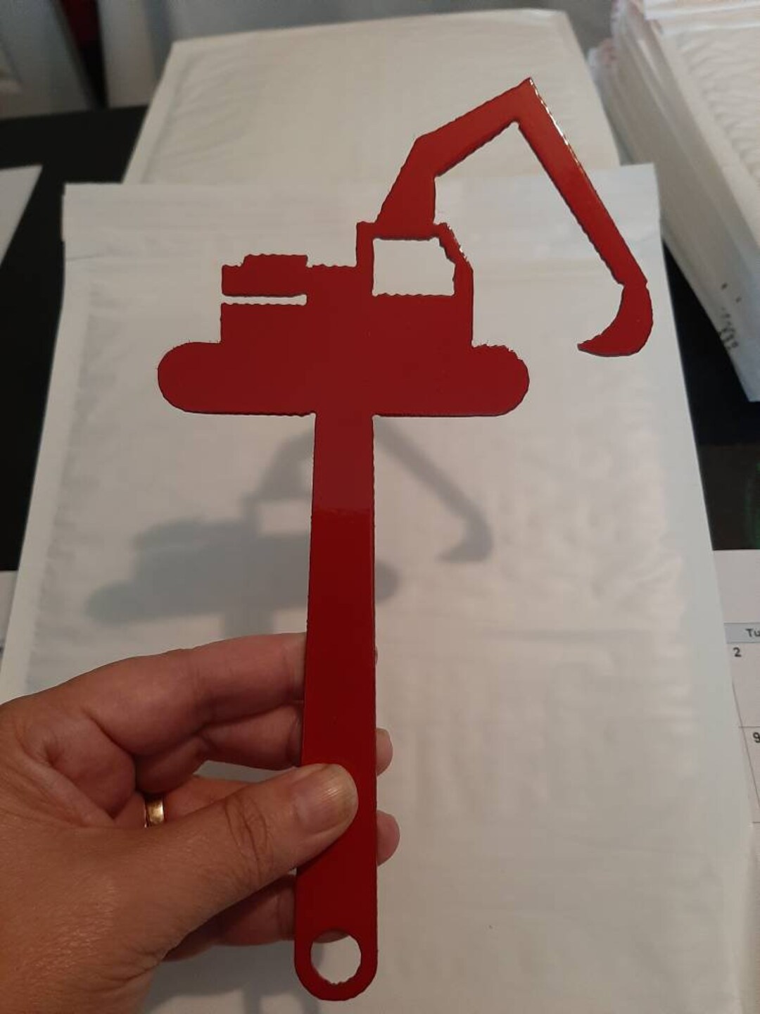 Excavator Mailbox Flag: Powder Coated Steel, Heavy Equipment - Etsy