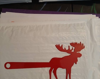 Christmas Moose Mailbox Topper With Solar Light - Etsy