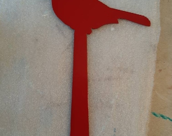 Mailbox Hand Painted; Red Cardinal in Field of Flowers, Decorative ...