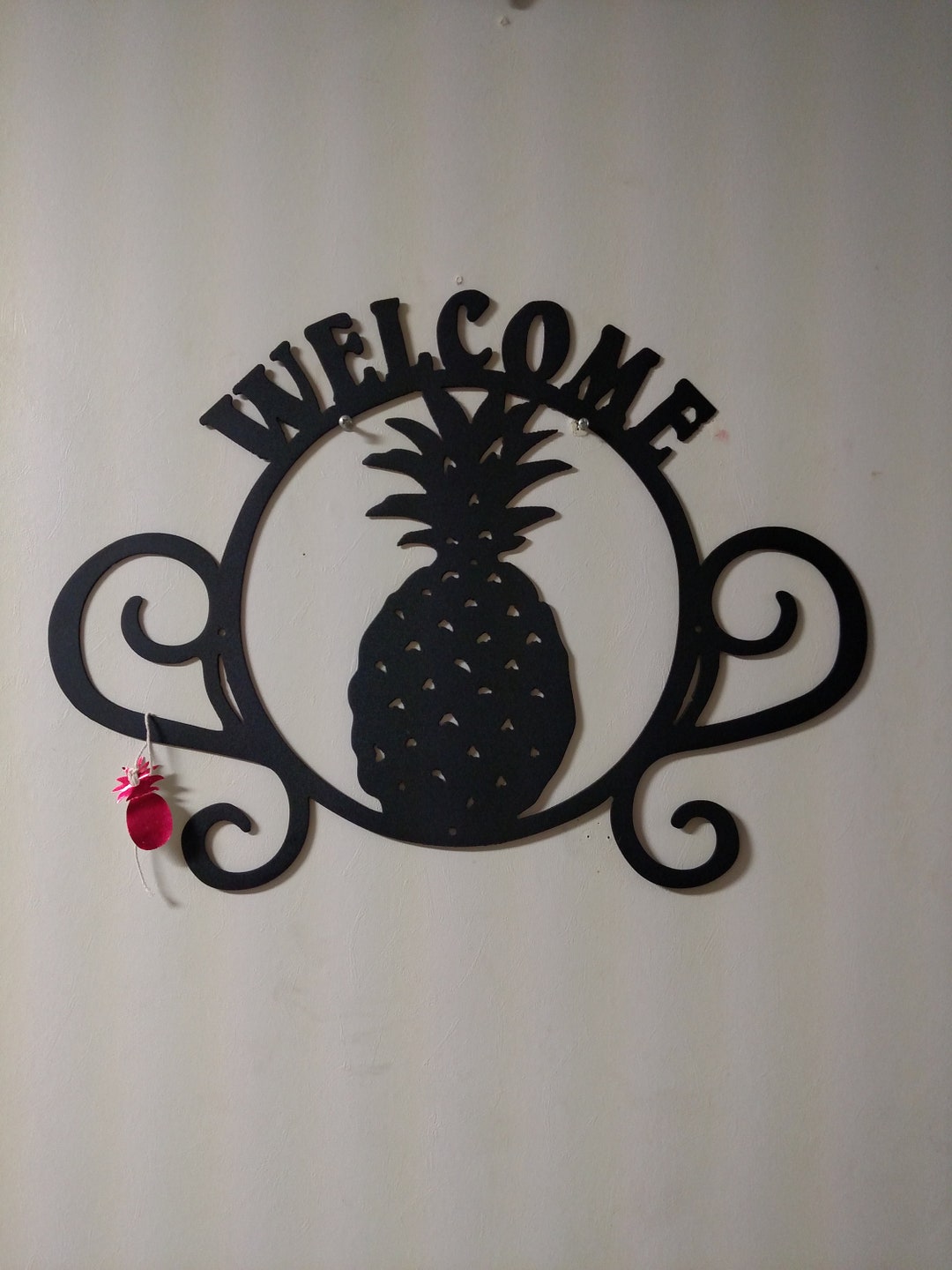 Pineapple Welcome With Scrolling - Etsy