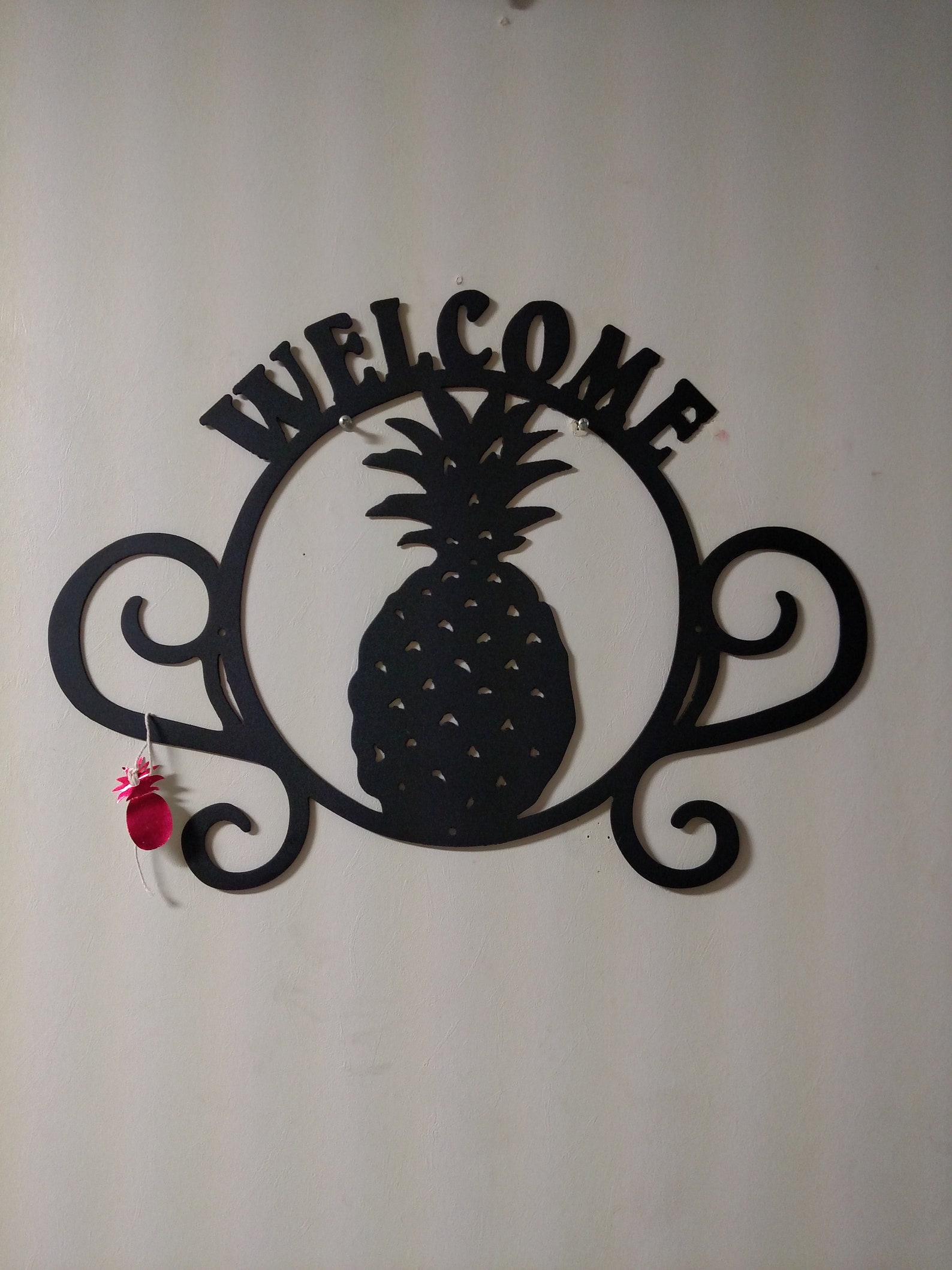 Pineapple Welcome With Scrolling - Etsy