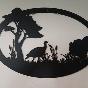 Wild Turkey Scene Metal Wall Art - Etsy