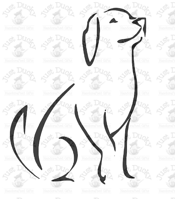 Stylized Dog SVG | Etsy