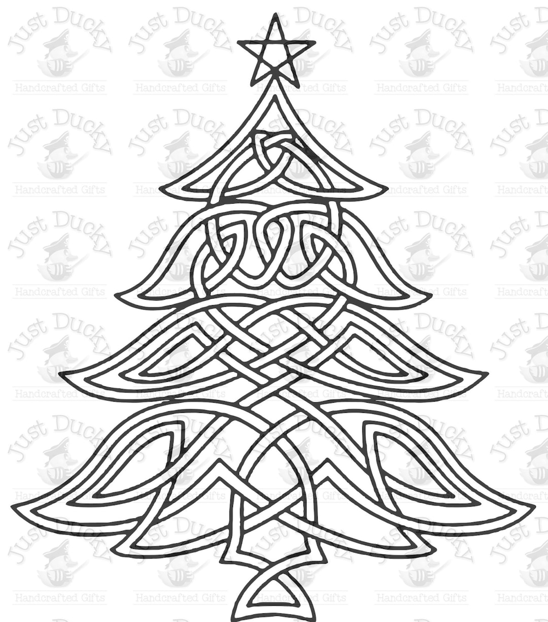 Celtic Knot Christmas Tree - SVG - Etsy