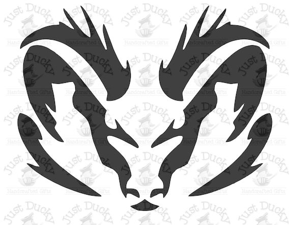 Tribal Ram SVG | Etsy