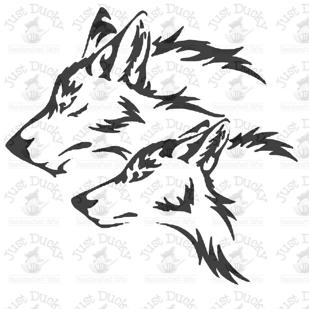 Wolf Pair SVG - Etsy