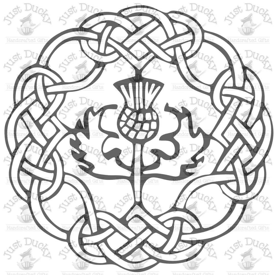 Scottish Thistle I - SVG - Etsy