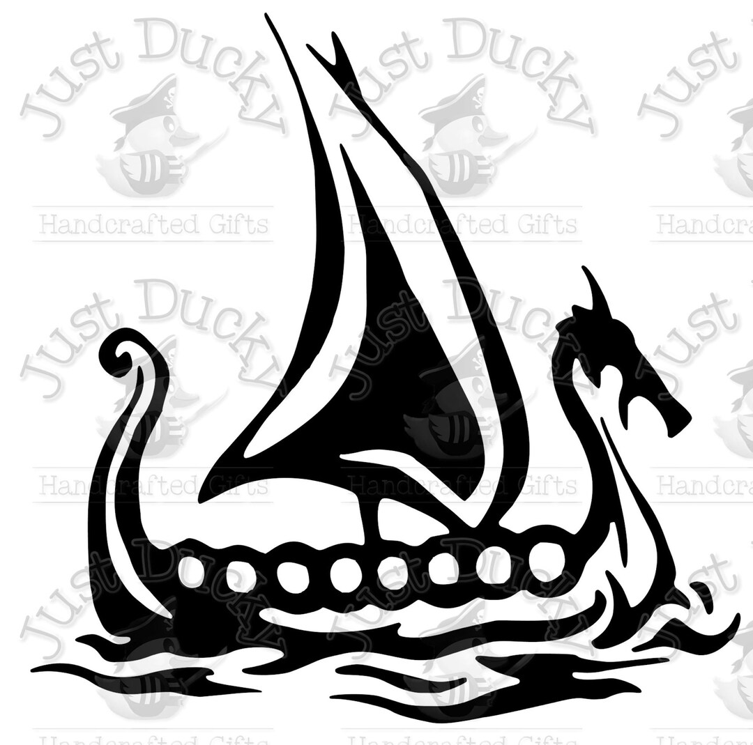 Viking Ship SVG - Etsy