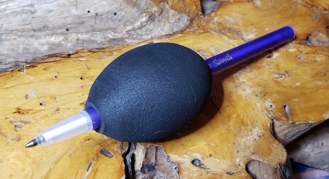 Ergonomic Foam Pen/pencil Grip Extra-wide Black Oval/egg-shaped Carpal ...