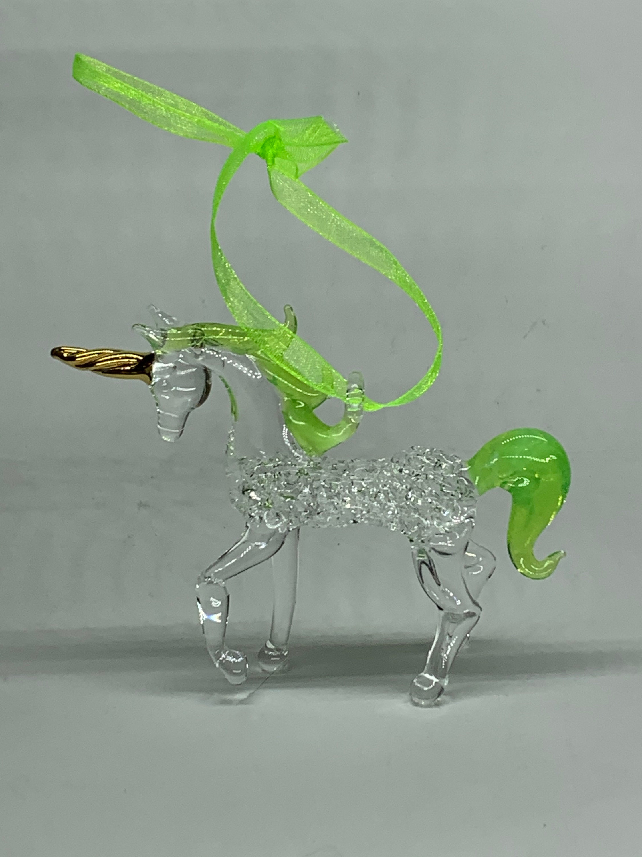 Glass Unicorn Figurine Glass/lampwork Focal Hand Made Glass - Etsy
