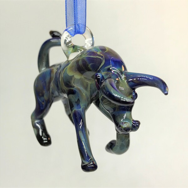 Glass Bull - Etsy