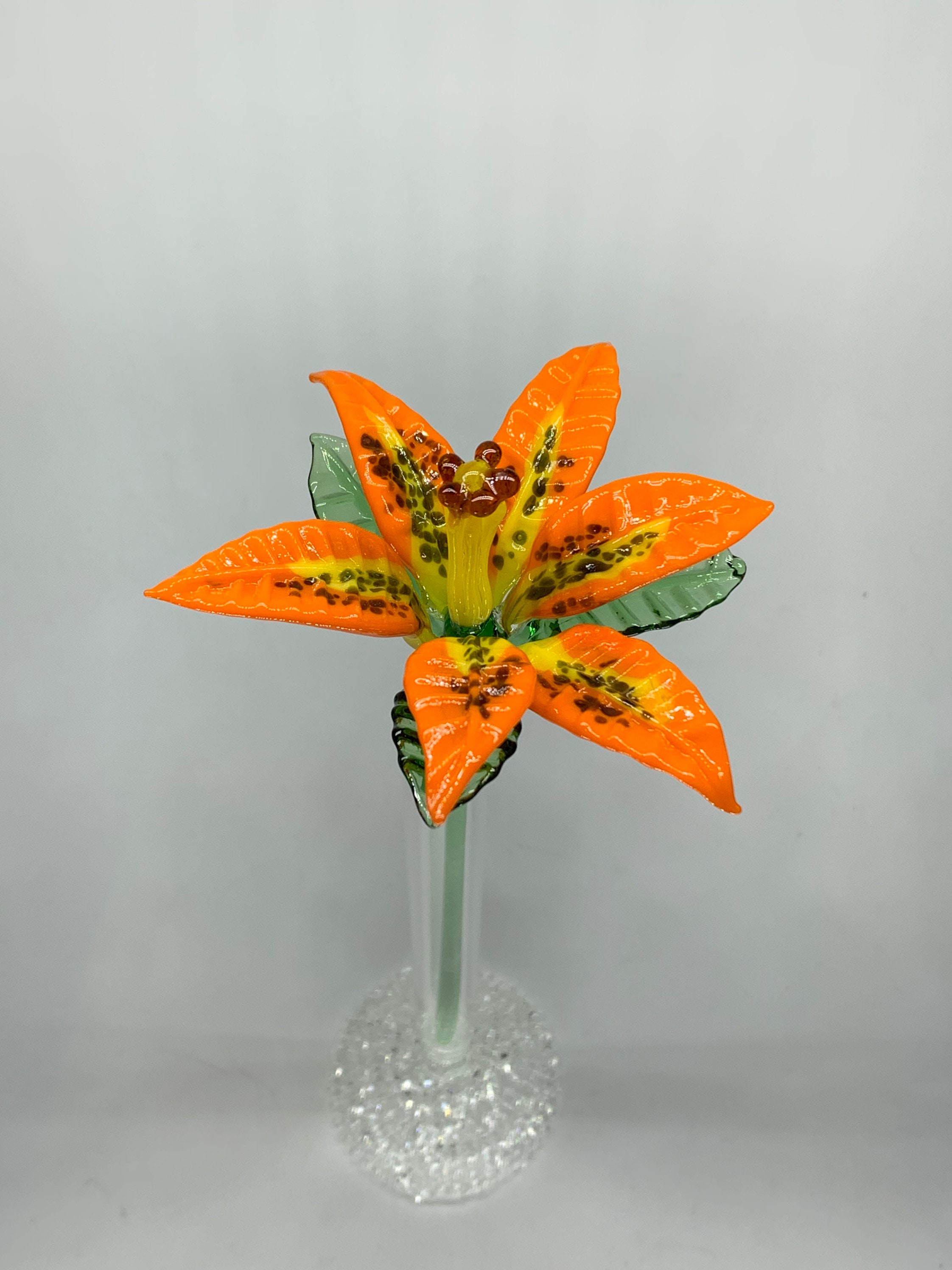 Glass Tiger Lily Figurine | Etsy