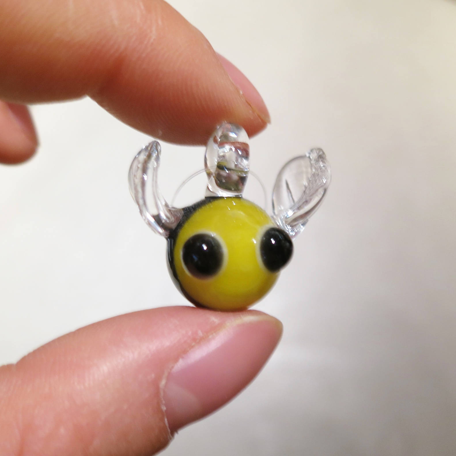 Glass Little Honey Bee Bumble Bee Hanging/figurine - Etsy