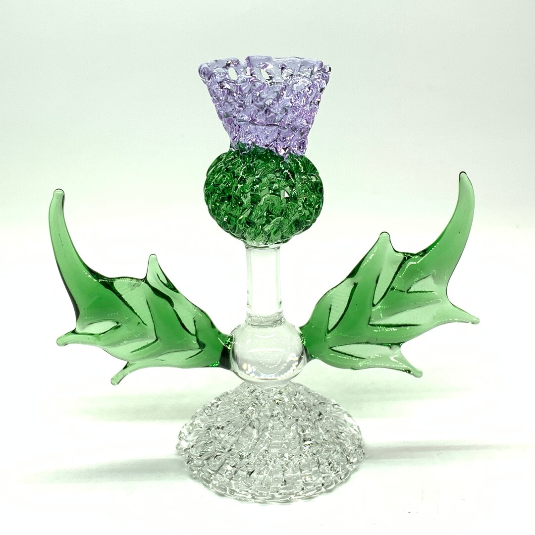 Glass Thistle - Scottish - Etsy