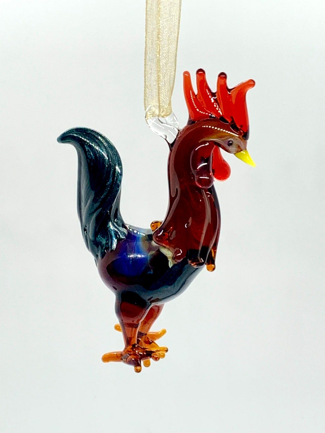 Multi Colored Hanging Rooster - Etsy