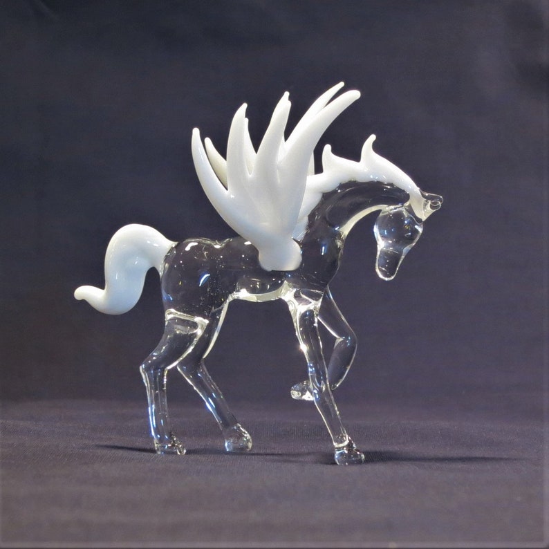 Glass Pegasus Figurine - Etsy