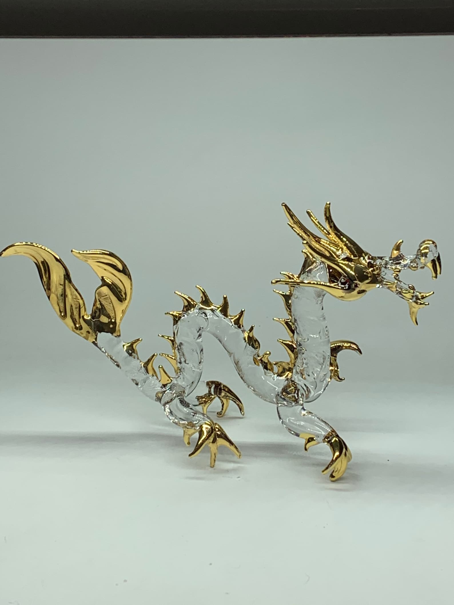 Glass Dragon Figurine - Etsy