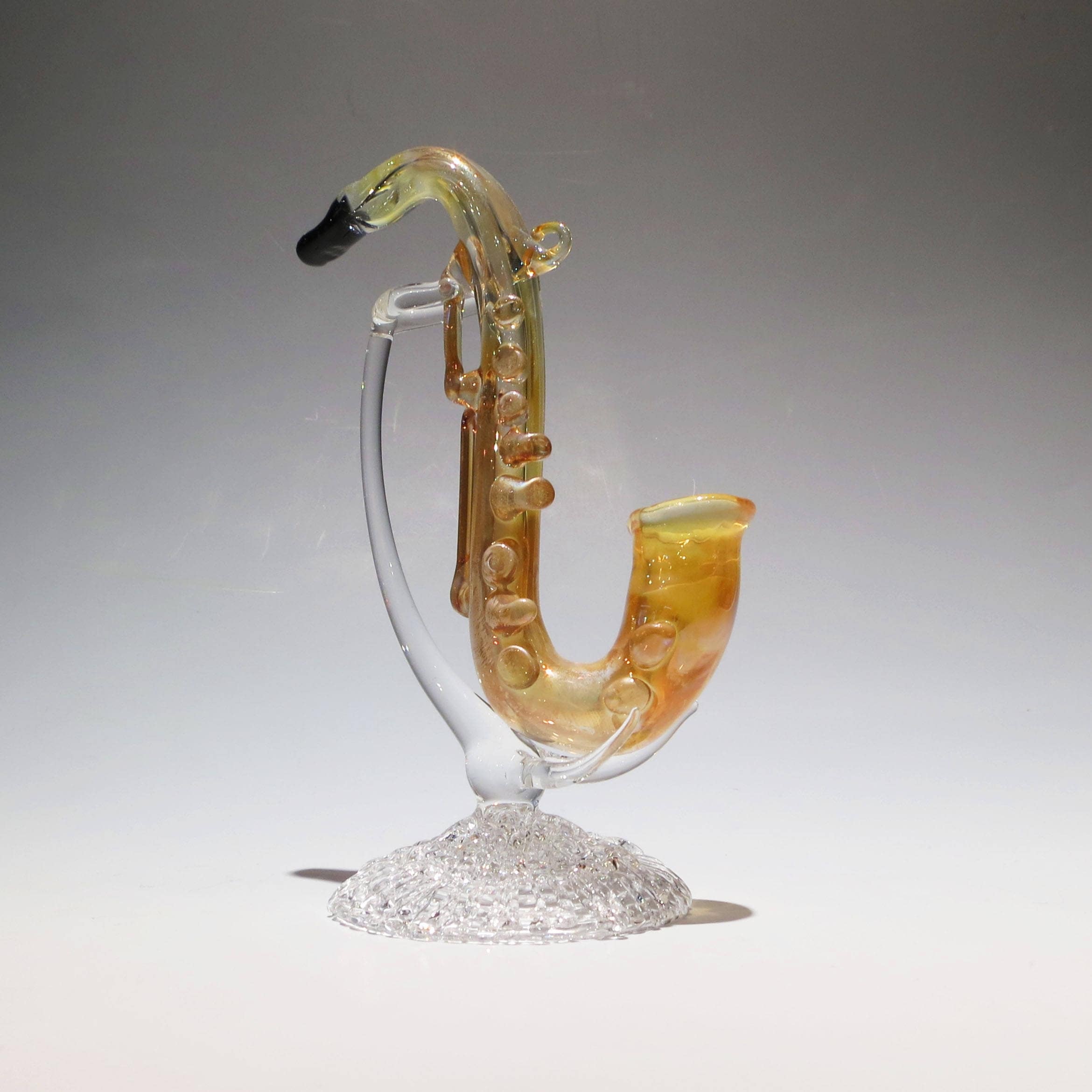 Glass Musical Figurine Piano Guitar Saxophone musical | Etsy