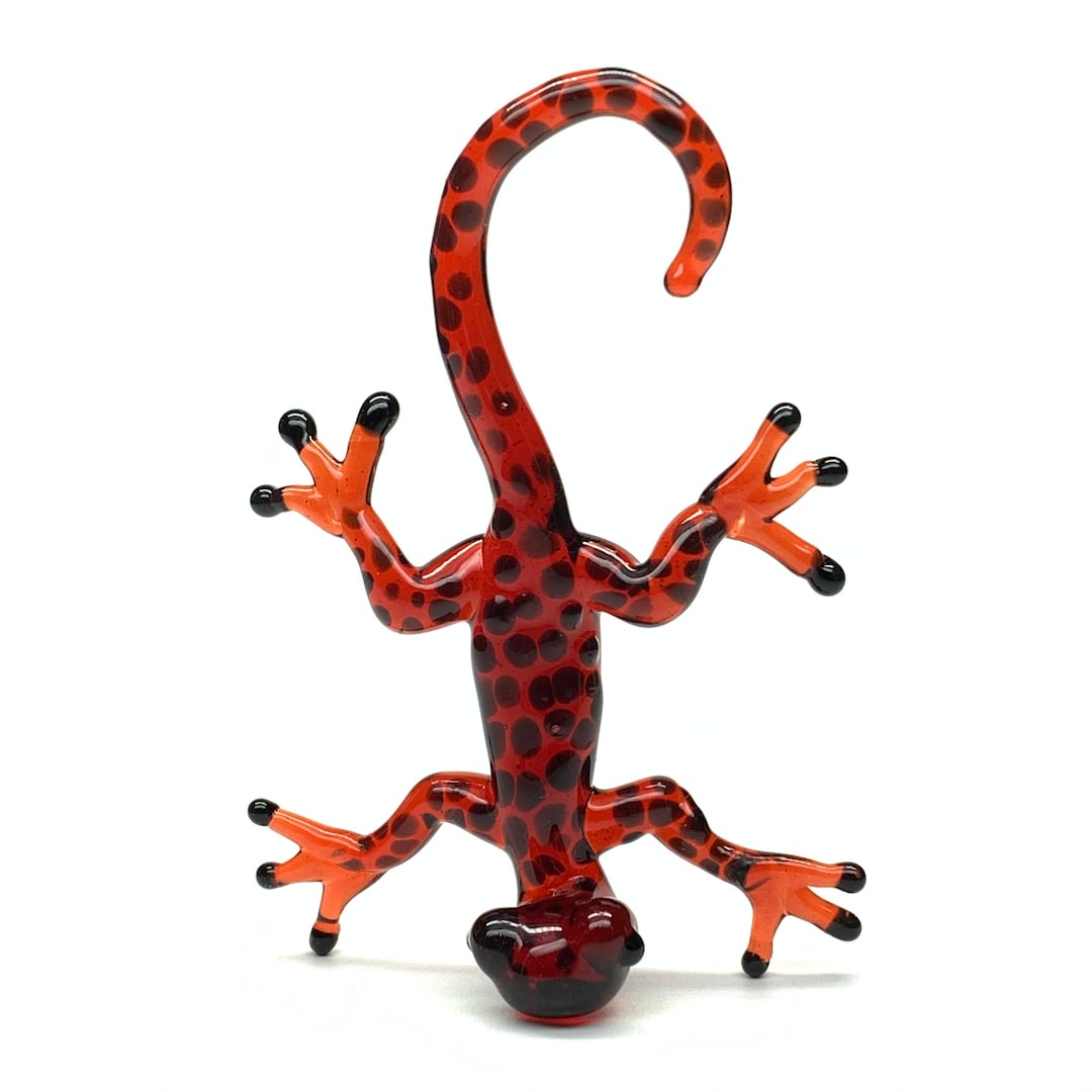 Glass Gecko, Glass Lizard, Glass Animals, Glass Gift - Etsy