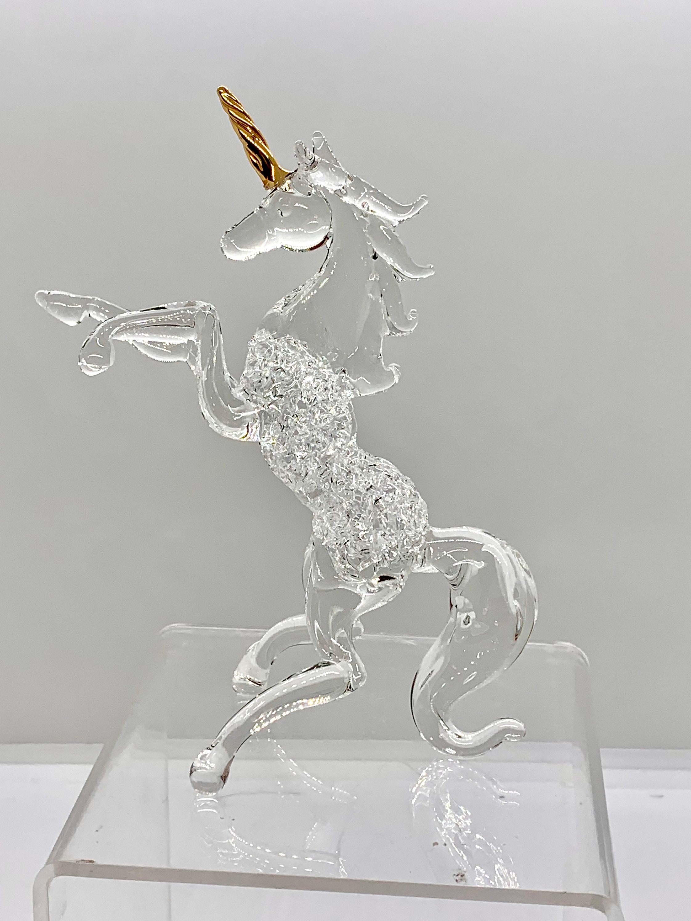 Glass "unicorn" - Etsy
