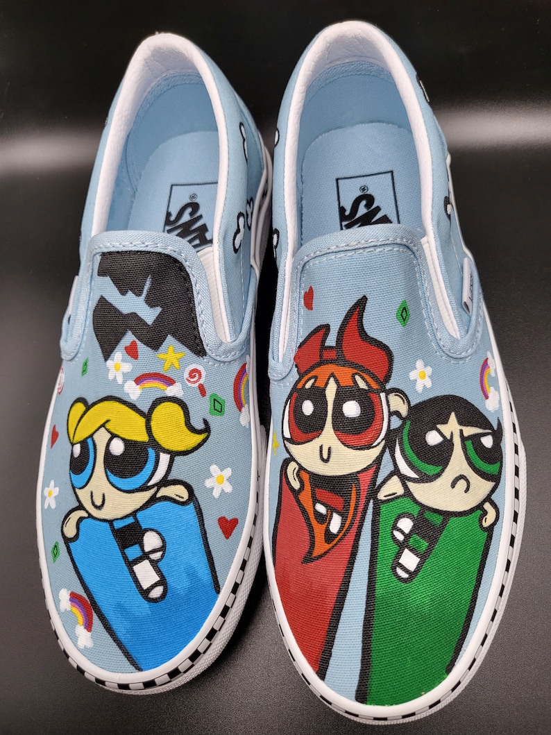 Powerpuff Girls Custom Vans Size 5.5 Womens - Etsy