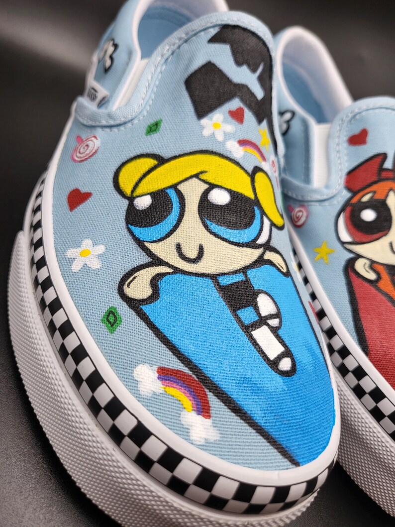Powerpuff Girls Custom Vans Size 5.5 Womens - Etsy