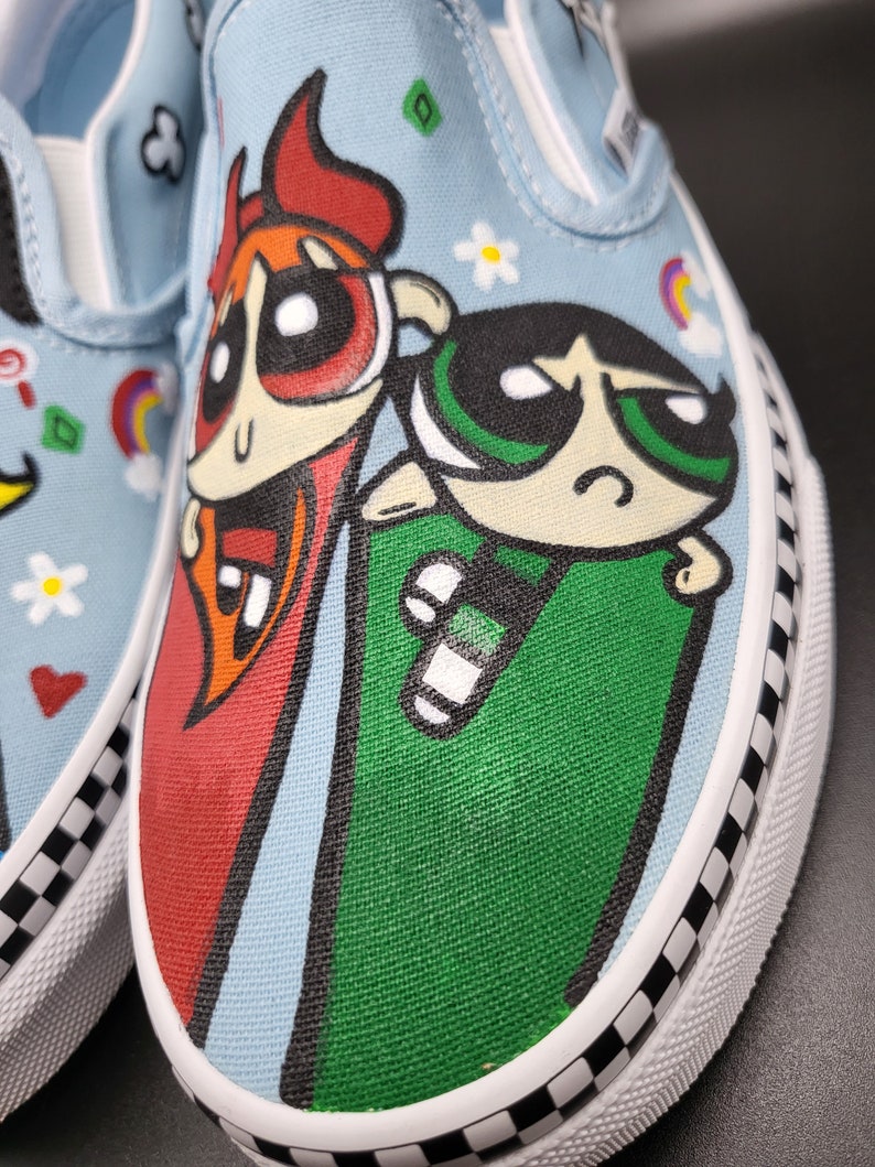 Powerpuff Girls Custom Vans Size 5.5 Womens - Etsy