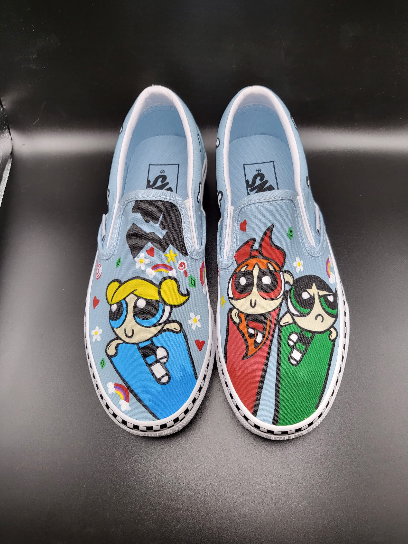 Powerpuff Girls Custom Vans Size 5.5 Womens - Etsy