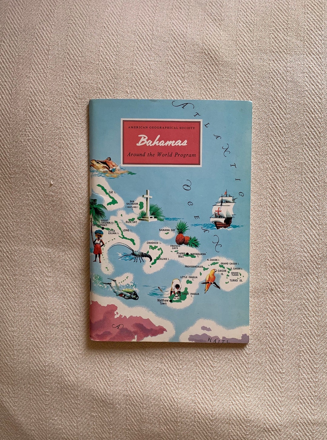 Vintage 1960s Travel Around the World Program Book - Bahamas - Etsy