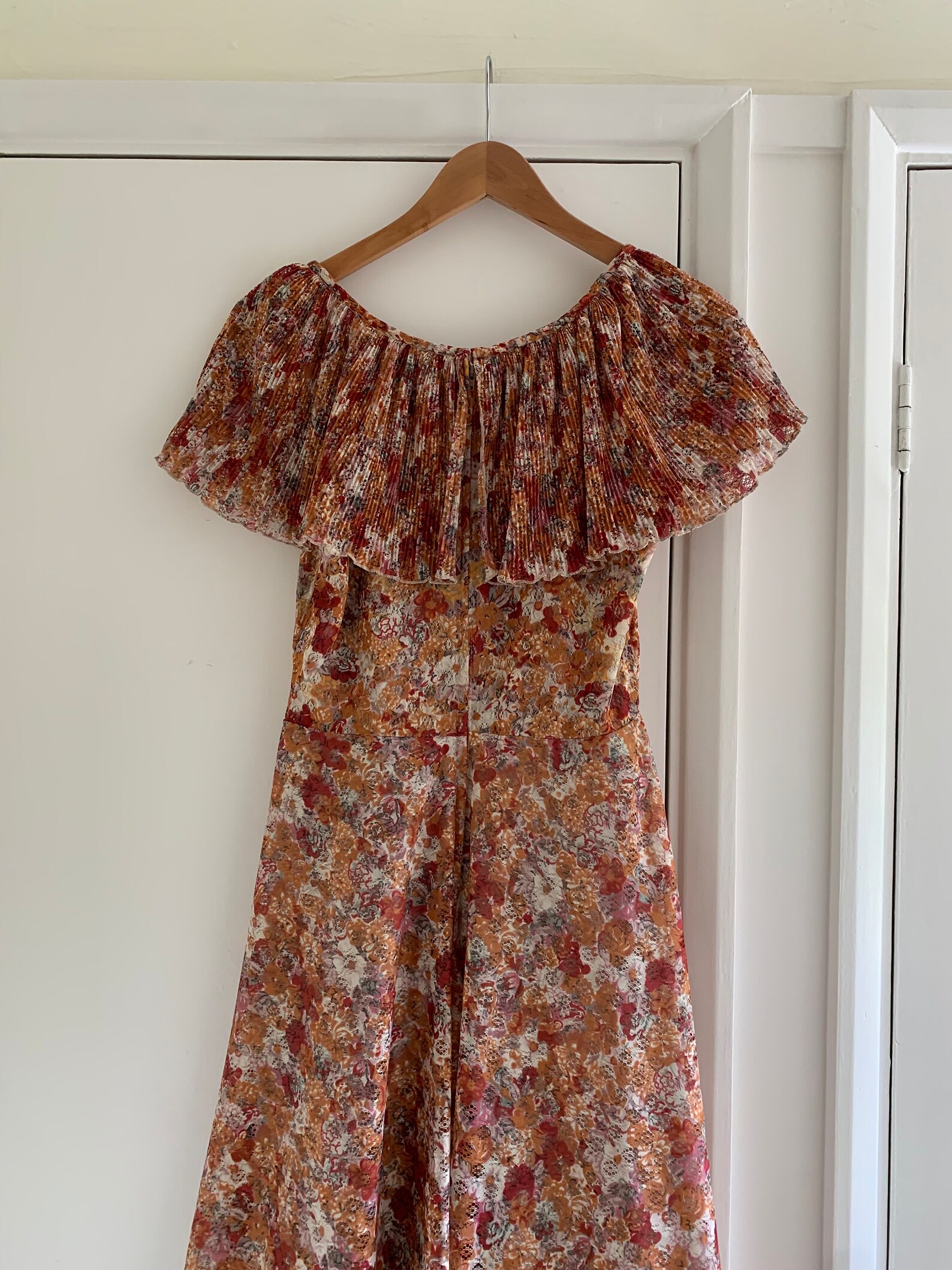 Vintage 1970s Pink Floral Floaty Kati by Laura Phillips Dress - Etsy