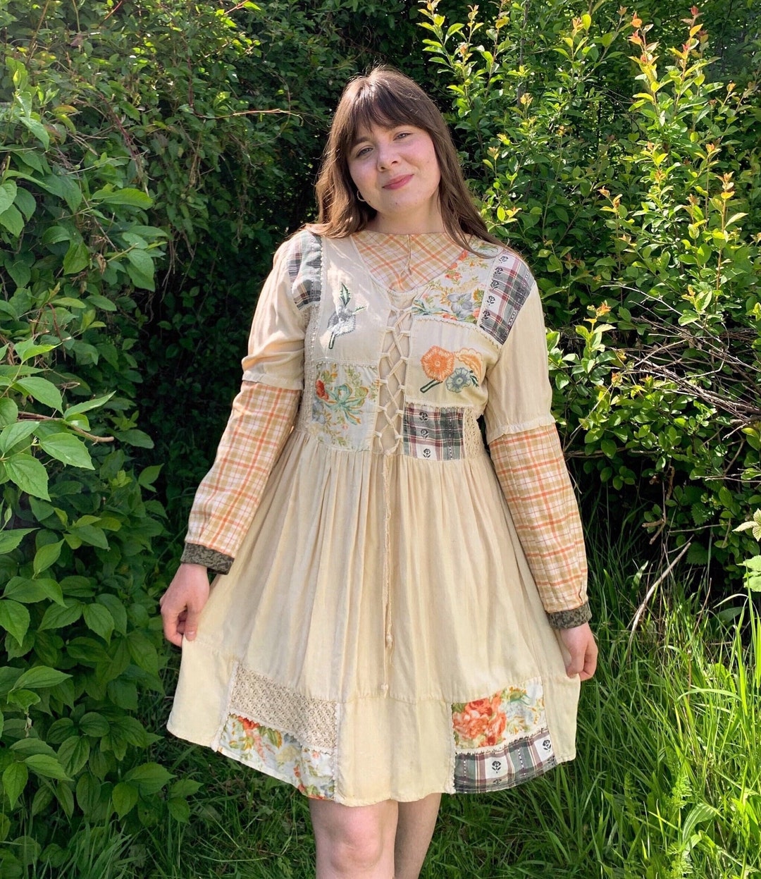 Vintage Patchwork Dress ~ as Seen Condition - Etsy