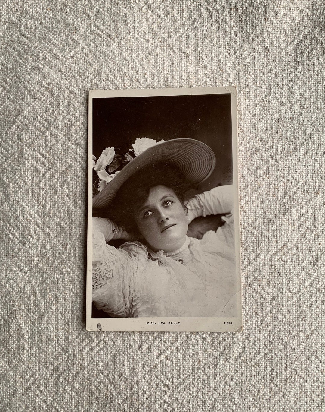 Vintage Edwardian Miss Eva Kelly Photograph Postcard - Etsy